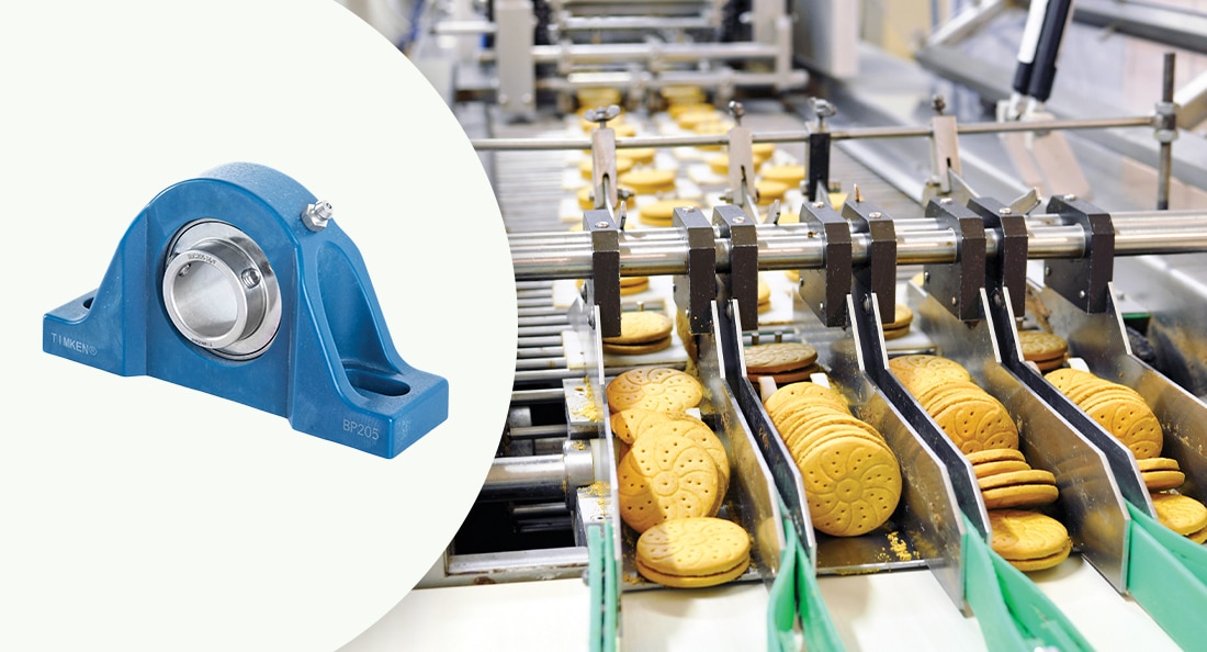 Bet on blue – food-safe ball bearing housing